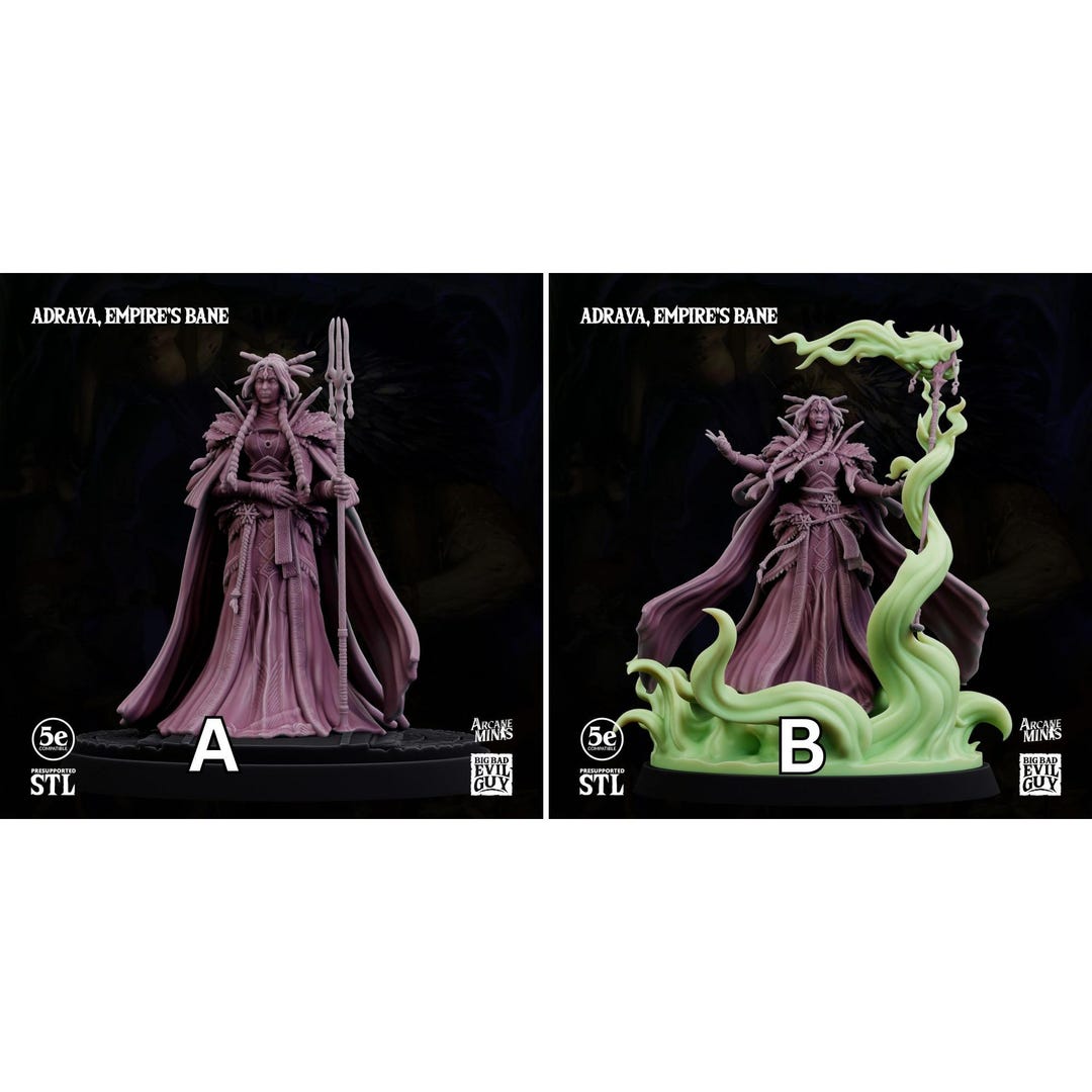 Adraya, Emperor's Bane (human Form) - 3d Printed Miniature by Big Bad ...