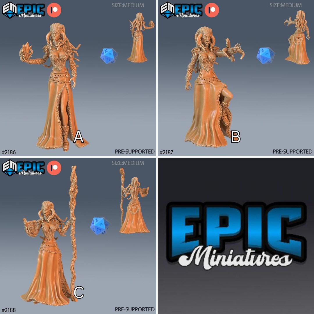 Mind Domina 3d Printed Miniature Sculpted by Epic Miniatures - Etsy