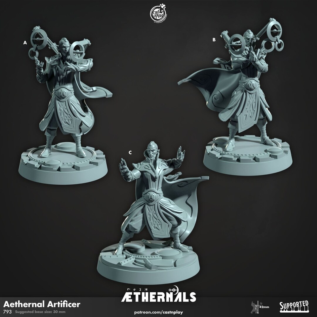 Aethernal Artificer - Aethernals - 3d Printed Miniature by Cast N Play ...