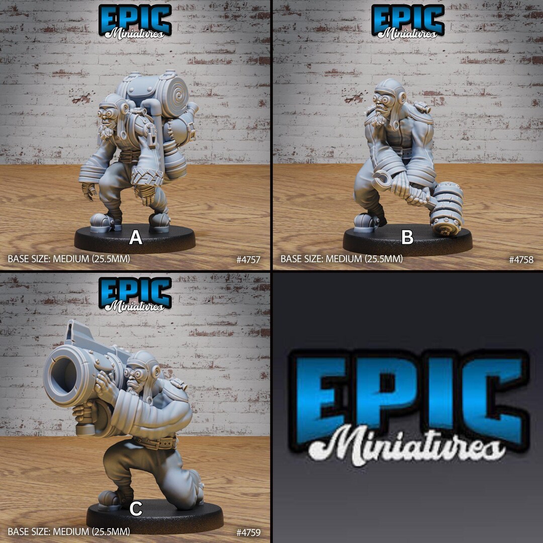 Airship Pilot 3d Printed Miniature Sculpted by Epic Miniatures - Etsy