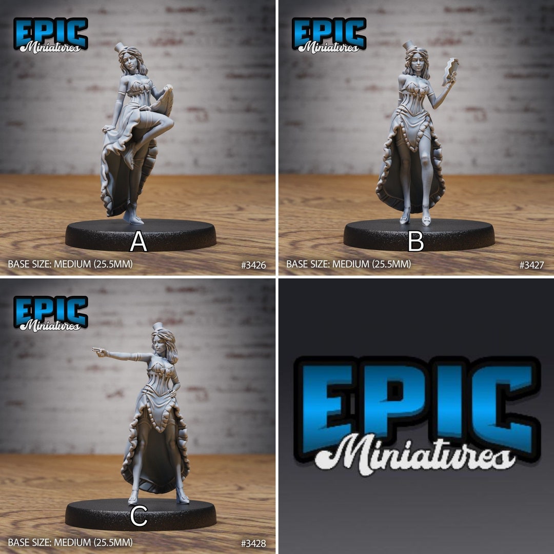 Saloon Dancer 3d Printed Miniature - Etsy