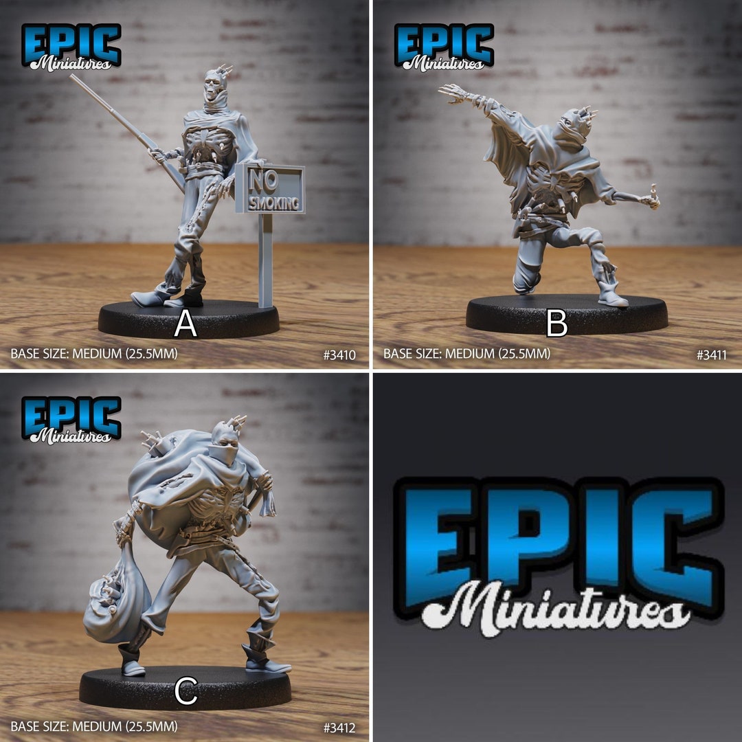 Undead Dynamite Bandit 3d Printed Miniature - Etsy