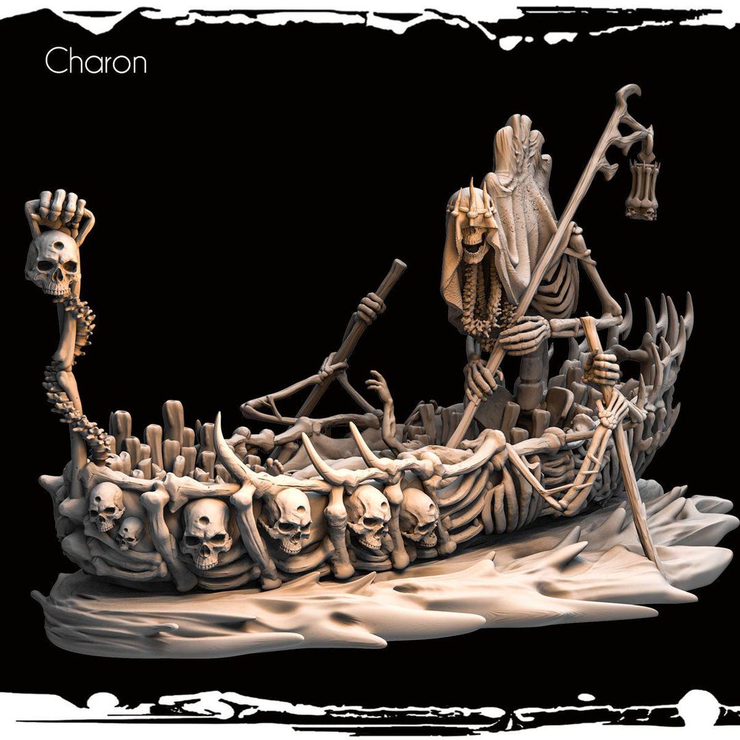Charon - Army of Darkness Skeletons - 3d Printed Miniature Sculpted by ...