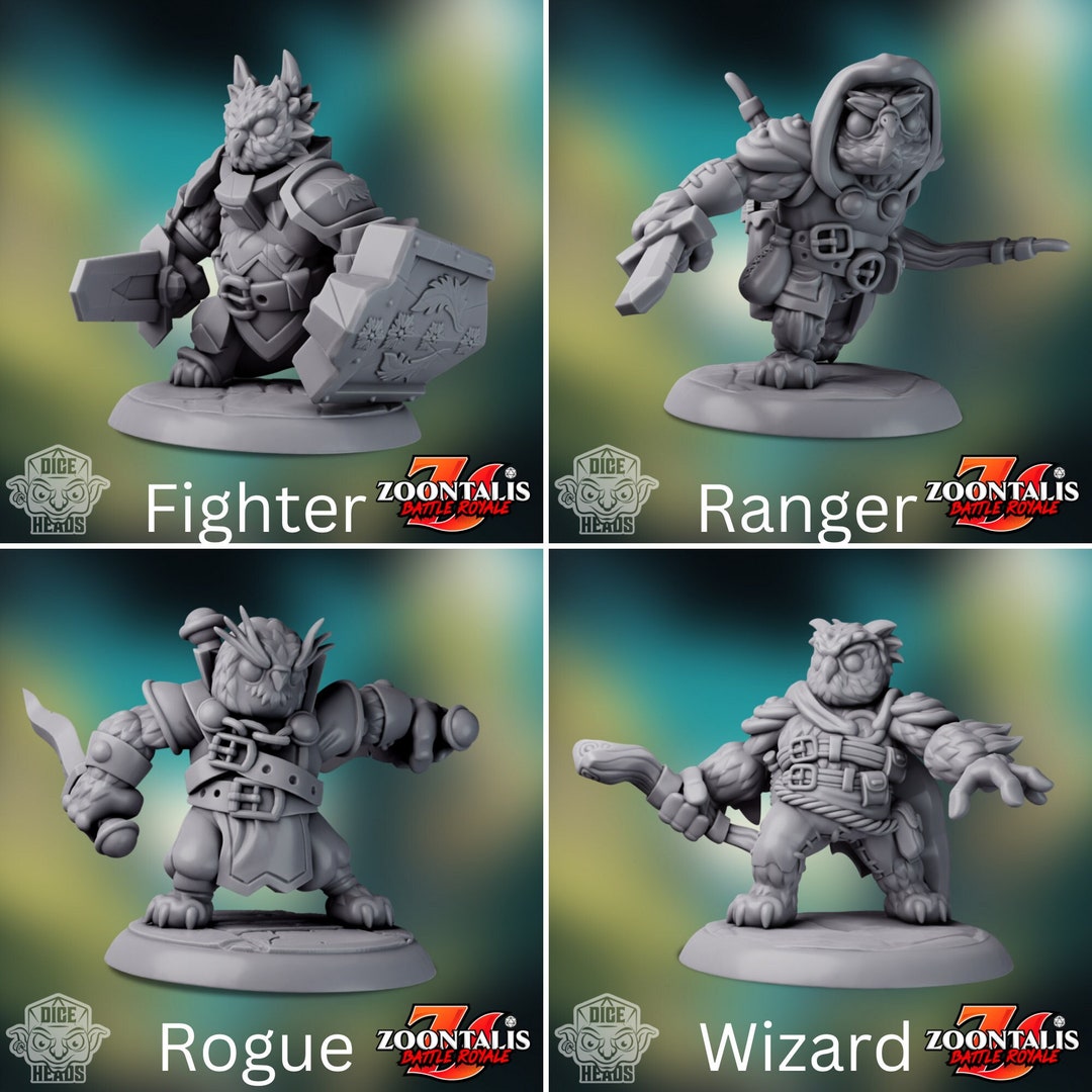 Owlbear Guild - 3d Printed Miniatures Sculpted by Dice Heads - Etsy