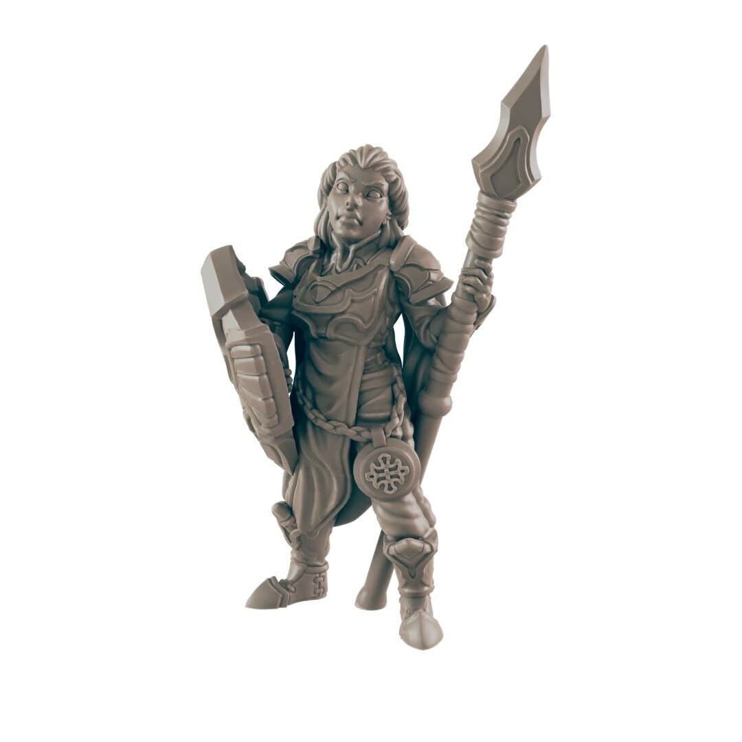 Cleric, Human Female 3d Printed Miniature Sculpted by EC3D - Etsy
