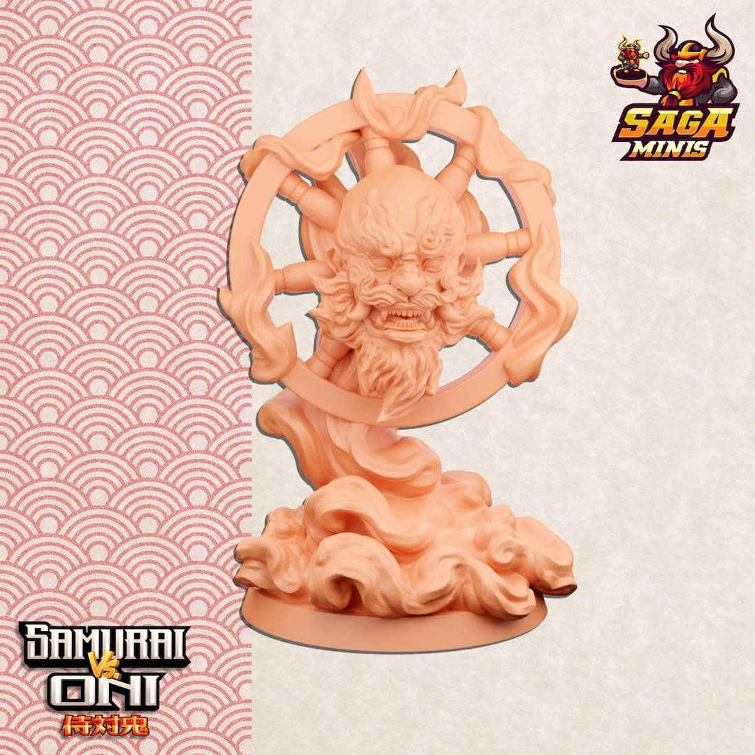 Wanyudo, Wheel Demon - 3d Printed Miniature Sculpted by Saga Miniatures ...