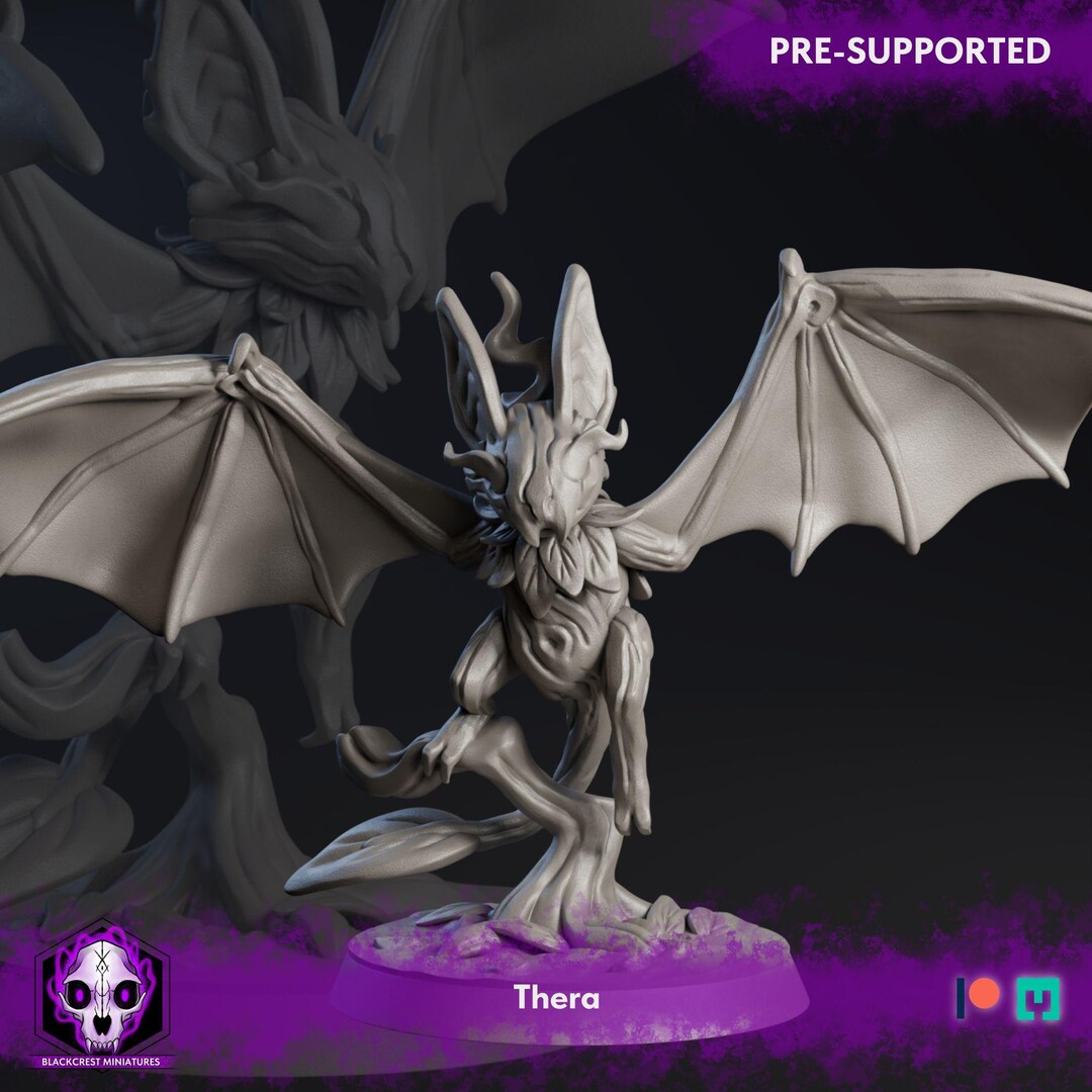 Thera Crestlings 3d Printed Miniature by Blackcrest Miniatures - Etsy