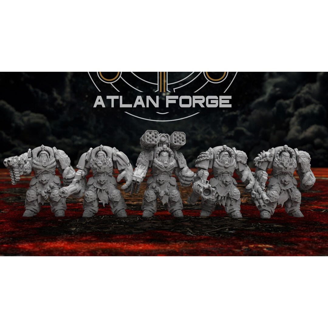 Hades Thanatoi - 5 Model Modular Unit 3d Printed Sculpted by Atlan ...