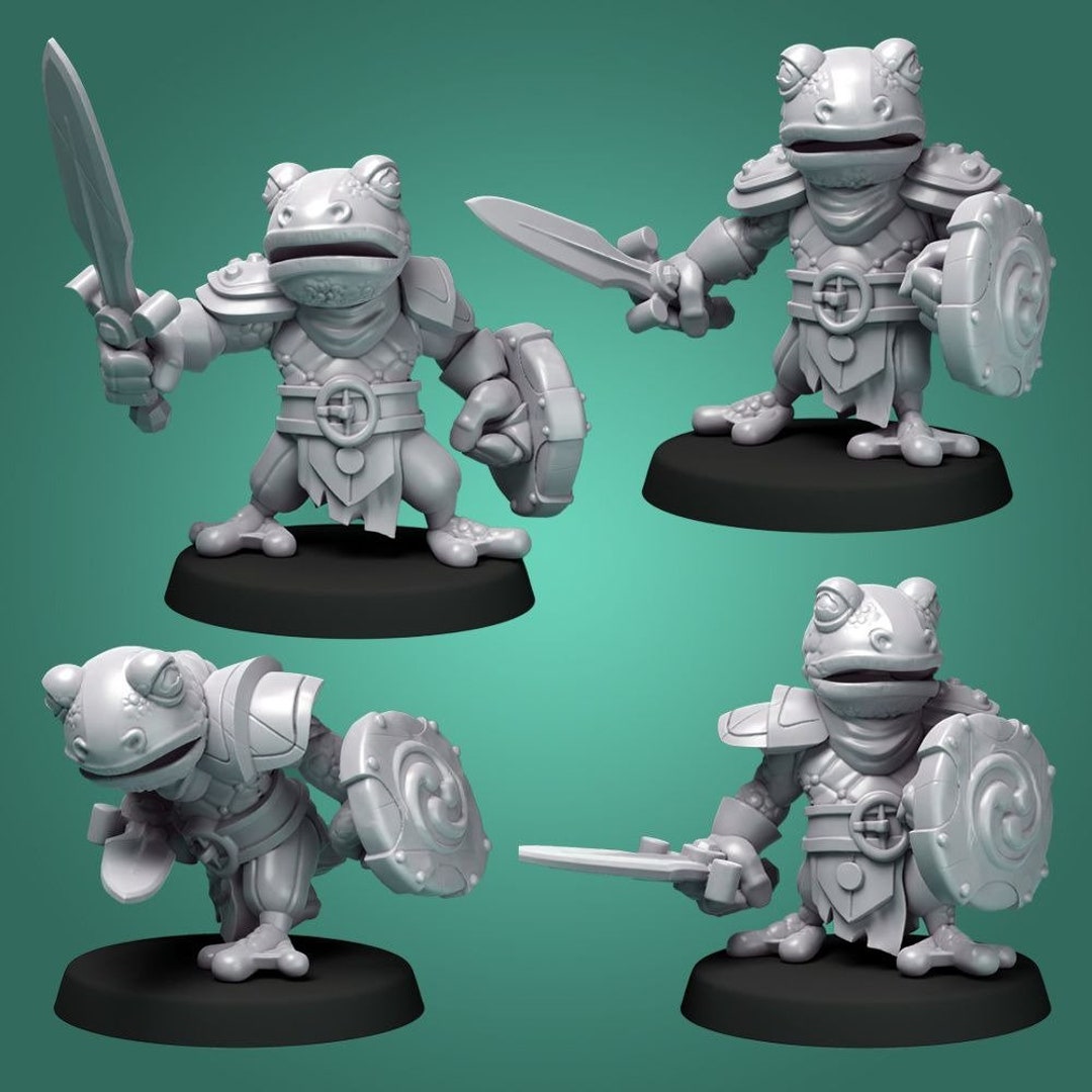 Frog Infantry - 3d Printed Miniature by Diceheads - Etsy