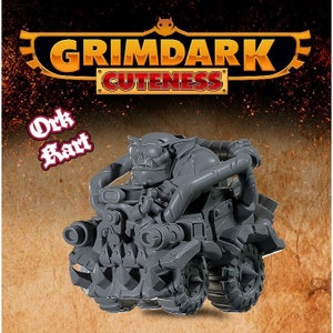 Ork Kart - 3d Printed Grimdark Chibi Miniature - Etsy