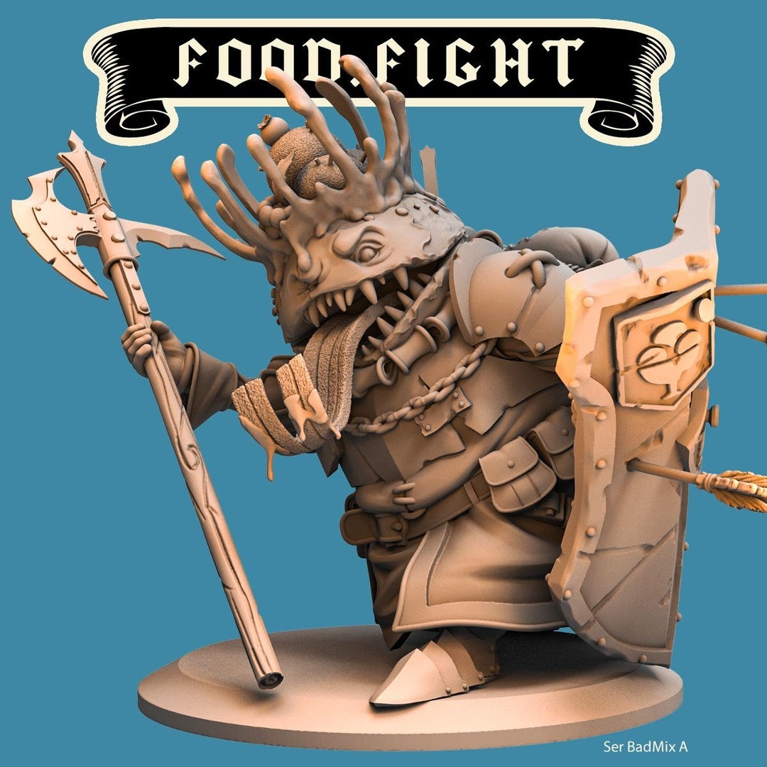 Ser Badmix - 3d Printed Miniature Sculpted by Quirky Unlimited - Etsy
