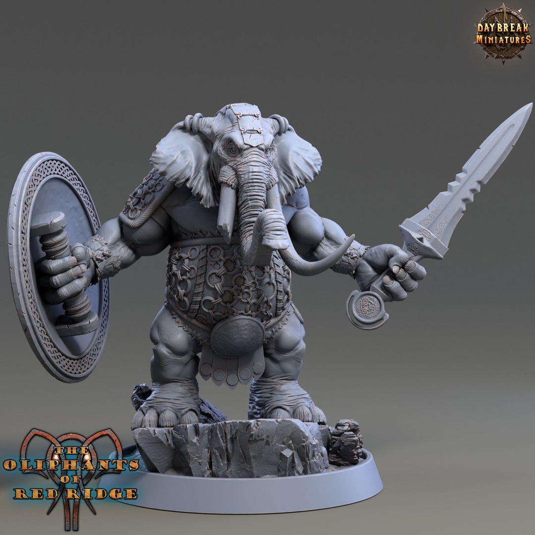 Achilles Broken - Oliphaunts of Red Ridge - 3d Printed Miniature ...