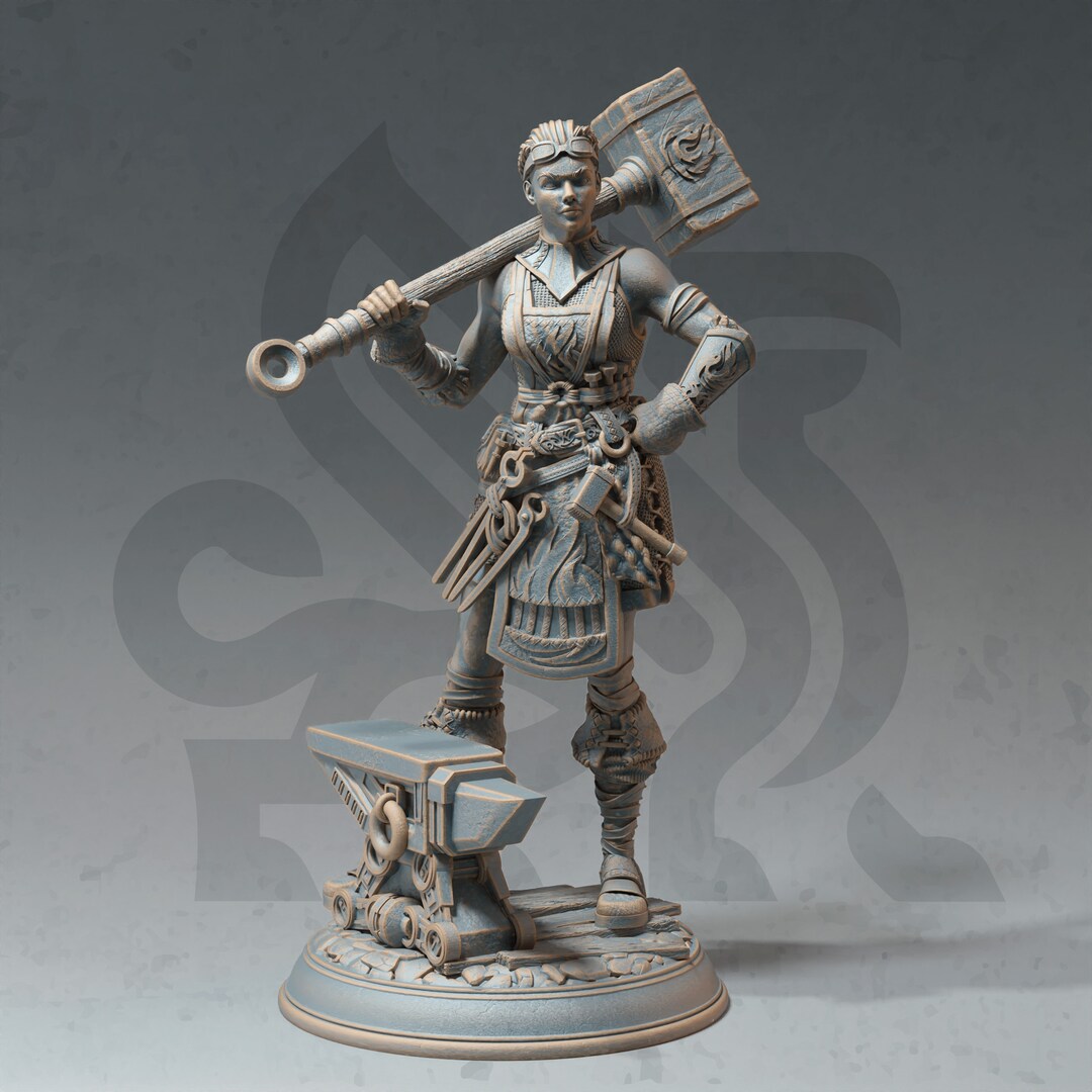 Forge Adept Artificer - Em Oddflame - 3d Printed Miniatures Sculpted by ...