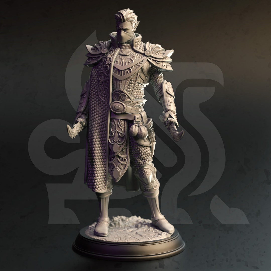 Erestian, Arcane Agent Elf Arcane Trickster 3d Printed Miniatures ...