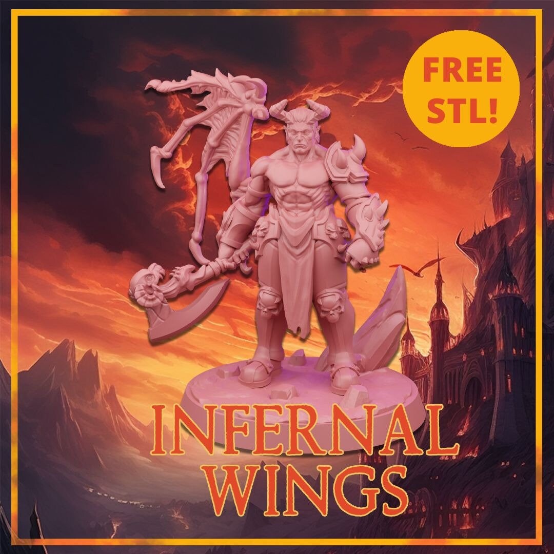 Gereint, One-winged Inferno - 3d Printed Miniature Sculpted by Saga ...