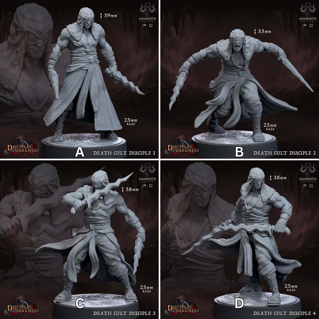 Death Cult Disciple - 3d Printed Miniature by Mammoth Factory - Etsy