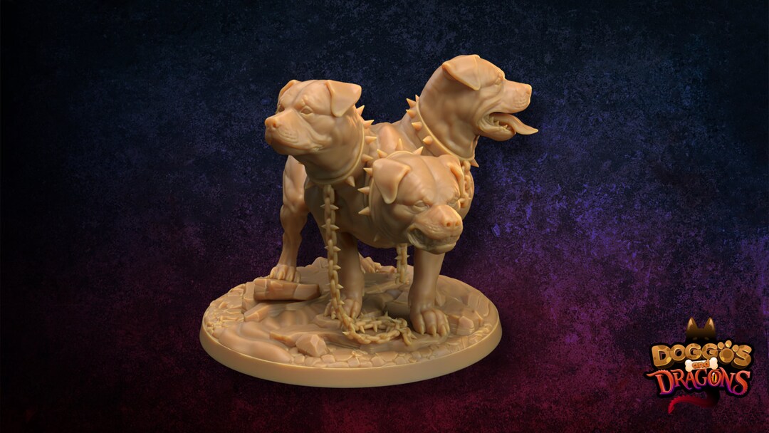 Modular Cerberus 3d Printed Miniatures Sculpted by Dragon Trappers ...