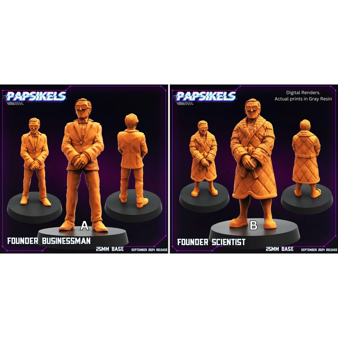 Corporate Founder - 3d Printed Miniature Sculpted by Papsikels ...
