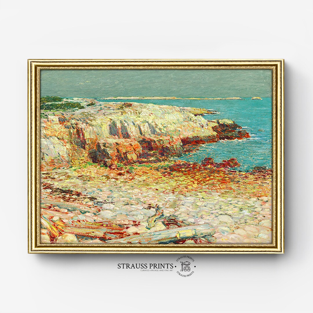A Northeastern Headland L Fine Art L Painting L Wall Art L Printable ...