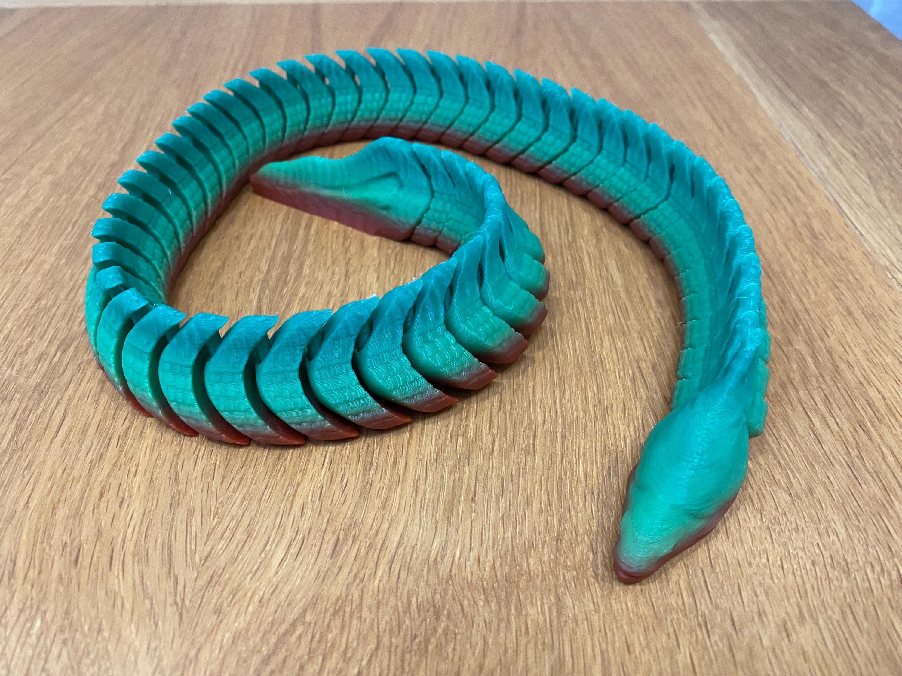 Articulated Snake 3D Printed - Etsy