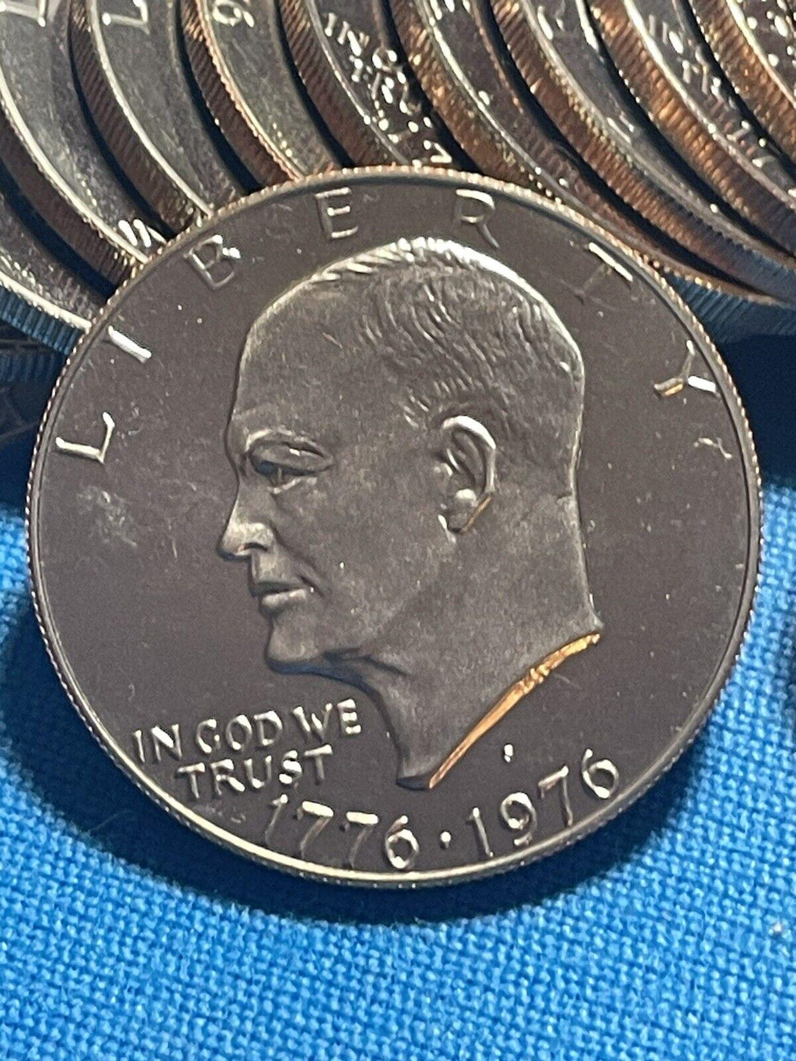 1976 S Proof Eisenhower Bicentennial “ike Silver Dollar”. Type 1!!! - Etsy
