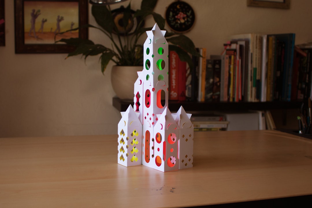 MUR-MUR, Paper Houses to Build, Interior Decoration, 8 3D Modules Cut ...