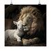 Matte Print: the Lion and Lamb Wall Art Christian Faith Home Decor ...