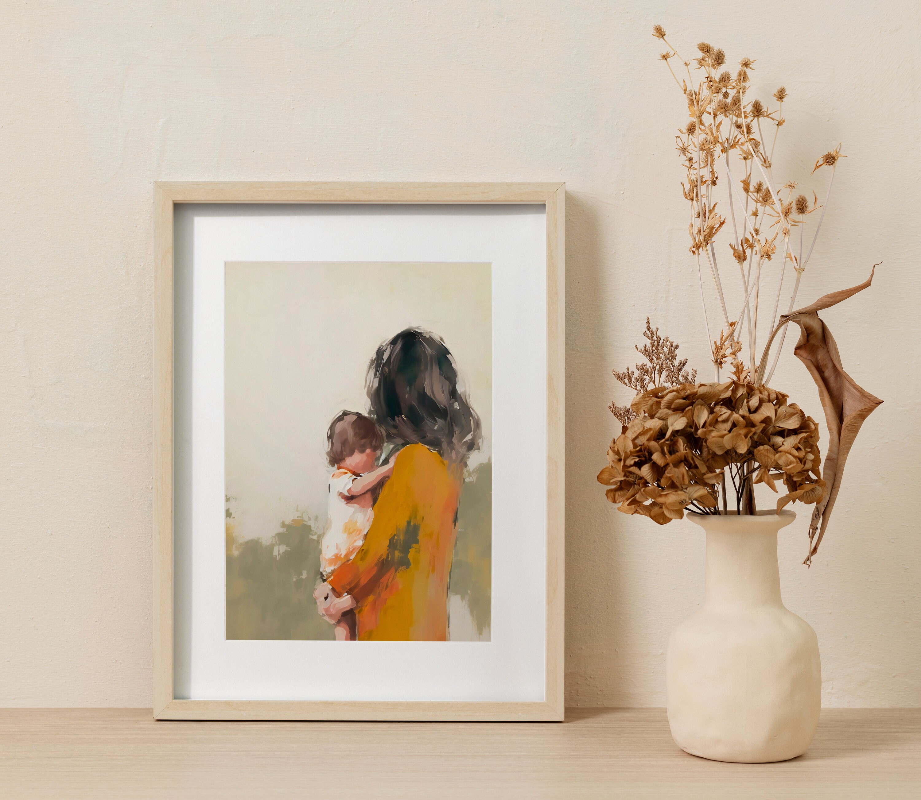 Mother and Child Painting | Vintage Nursery Print | PRINTABLE Art ...
