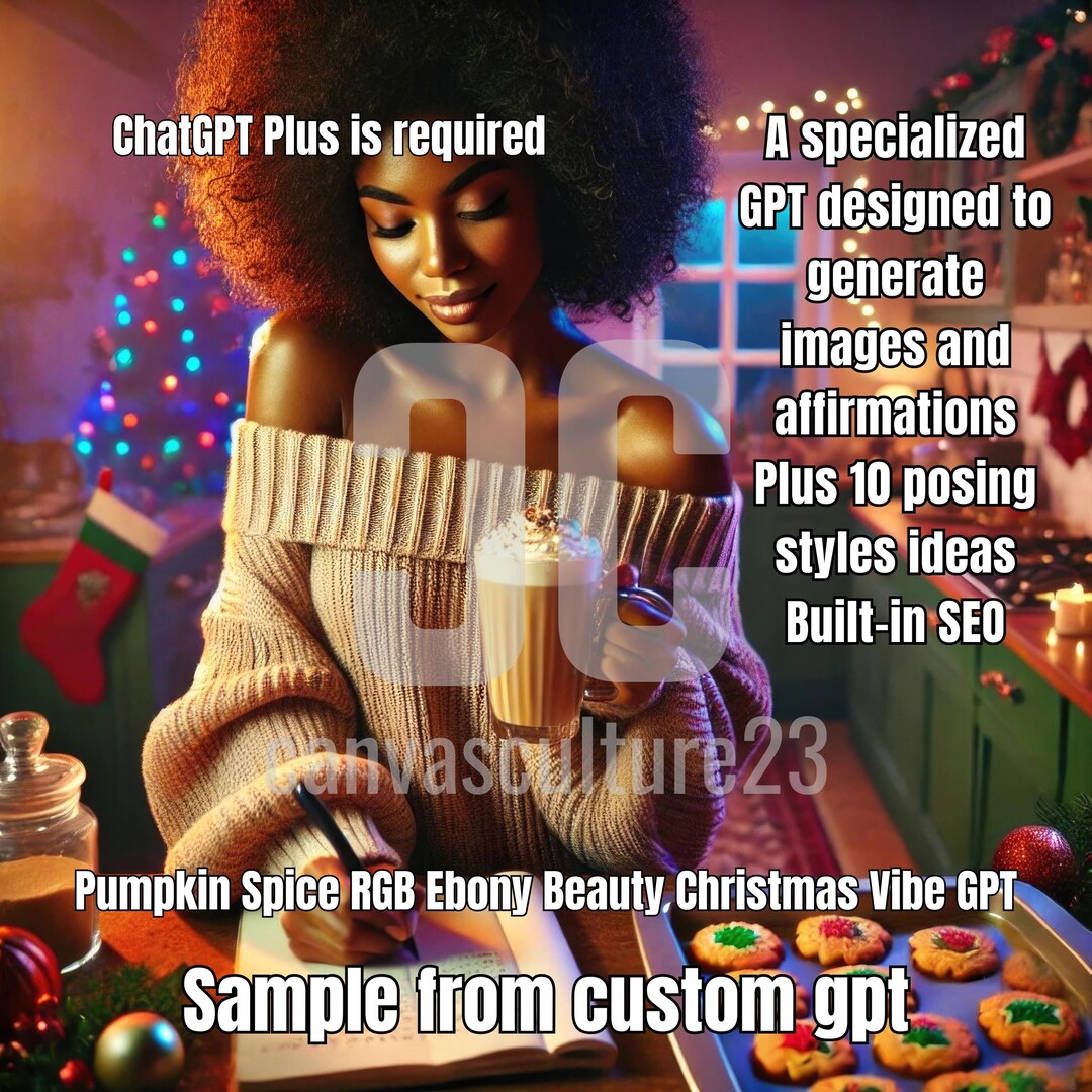 Pumpkin Spice RGB Ebony Beauty Christmas Vibe Custom GPT for Creating ...