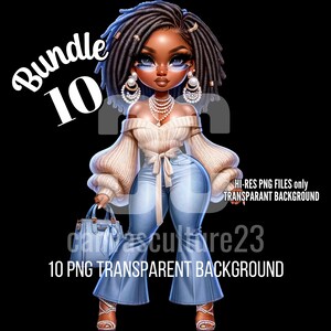 Curvy Black Woman in Chibi-realism: Vibrant Digital Art, Sass & Style ...