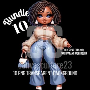 Curvy Black Woman in Chibi-realism: Vibrant Digital Art, Sass & Style ...