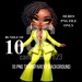 Bundle of 10 PNG African American Chibi Woman With Dreadlocks in Neon ...