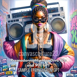 Premadonna Hip Hop Diva 80s and 90s GPT Ultimate Retro Creative AI for ...