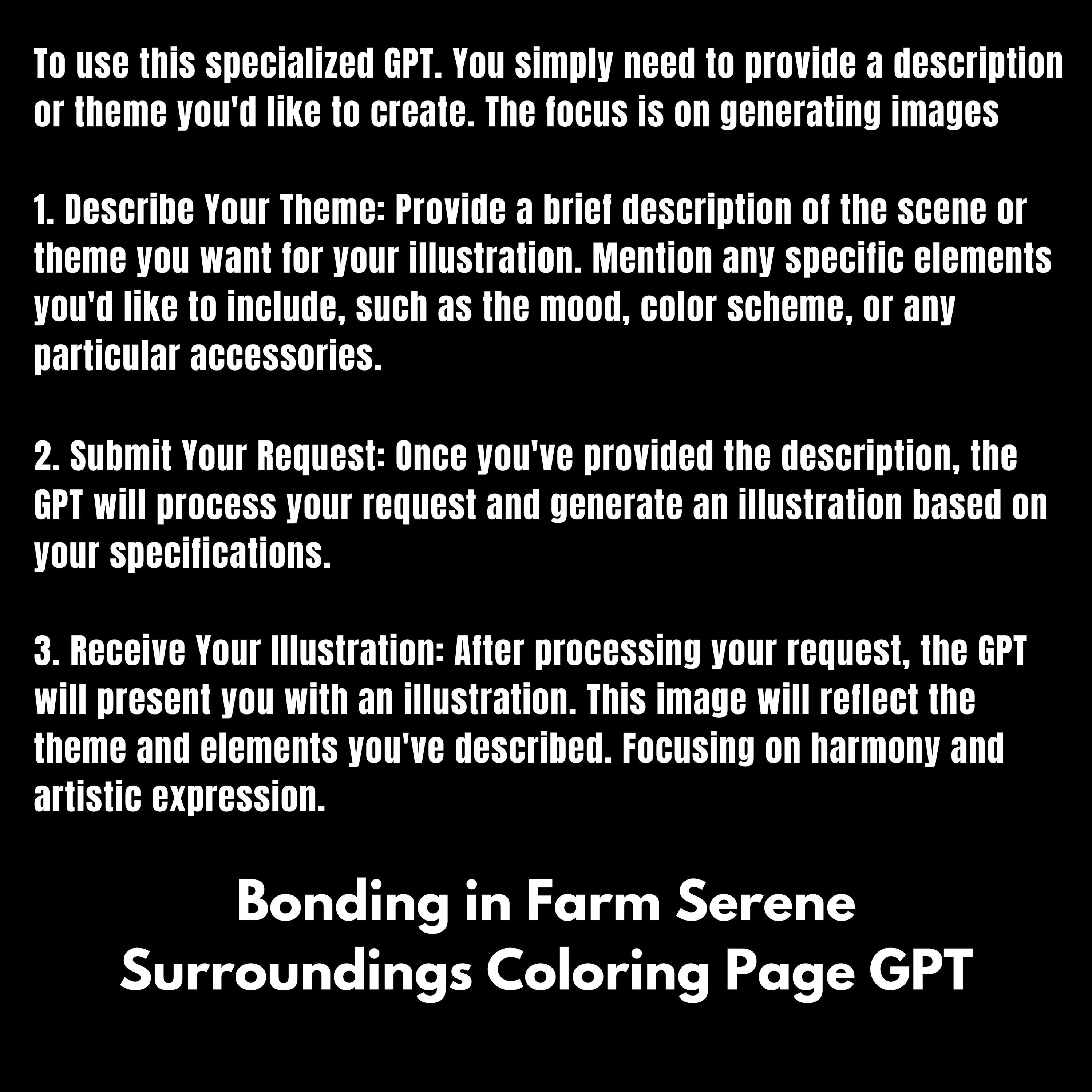 Serene Farm Bonding Coloring Page | Tranquil Rural Scenery | Family ...