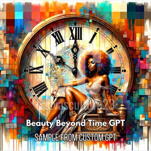 Custom GPT Beauty Beyond Time Exquisite Featuring African American ...