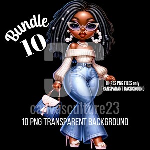 Curvy Black Woman in Chibi-realism: Vibrant Digital Art, Sass & Style ...