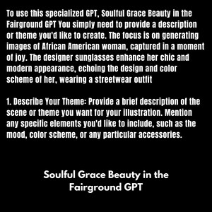 Soulful Grace Beauty in the Fairground GPT Ultimate Custom Image ...