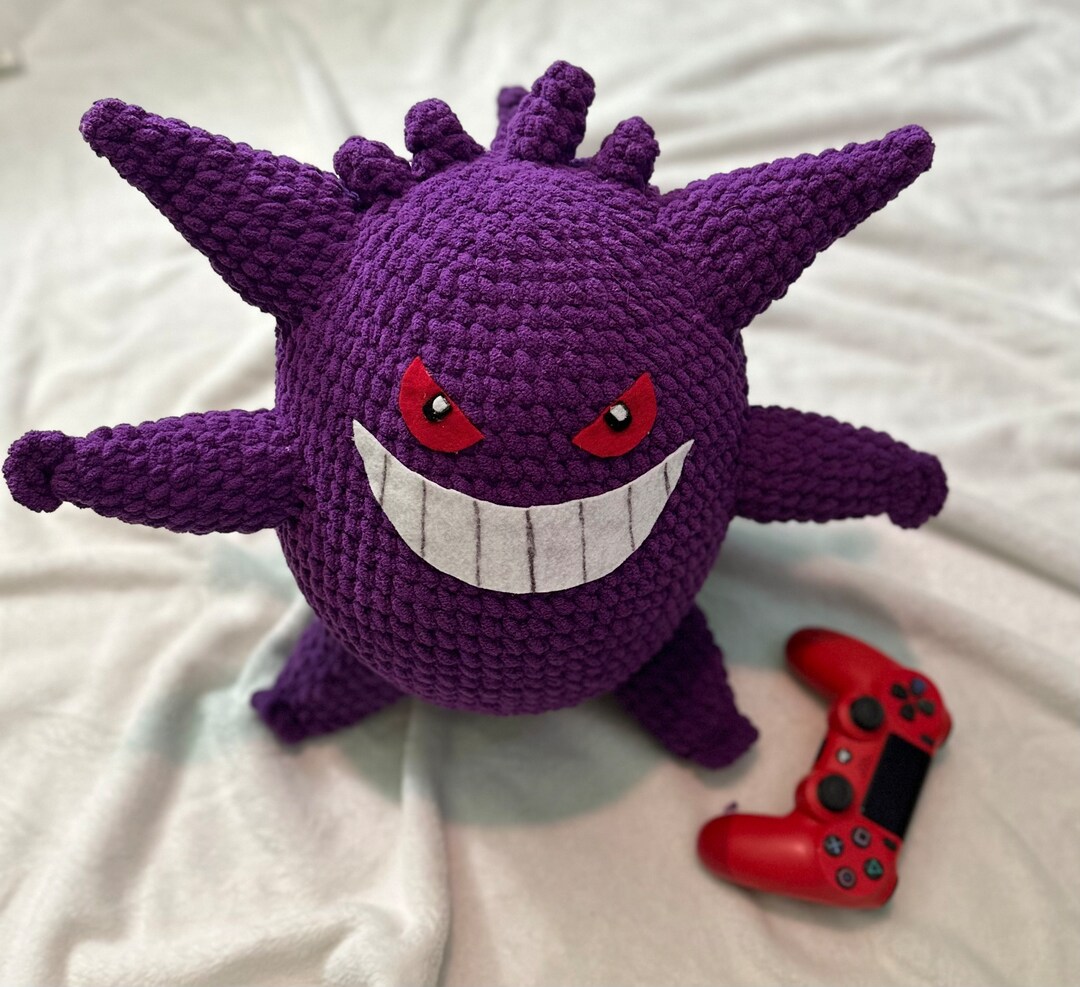 Crochet Gengar, Pokémon Plushie, Pokémon Nursery, Baby Shower Gift, Boy ...
