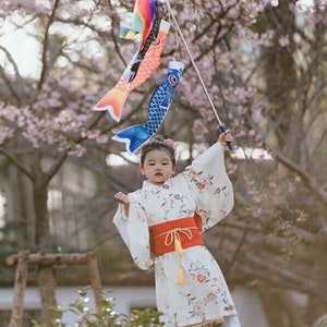 Japanese Koinobori Silk Koi Wind Streamer: Balcony Garden Ornament - Etsy