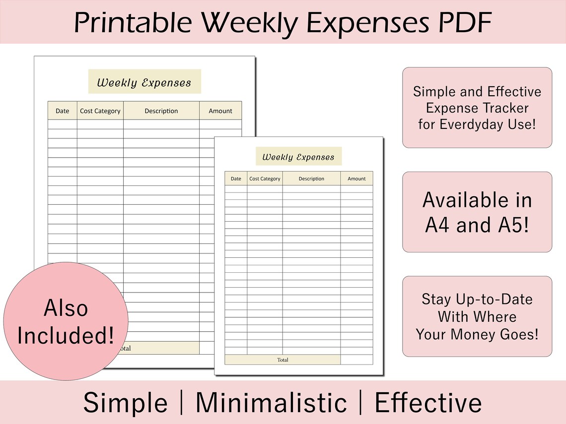 Budget Template Bundle PDF Printable, Monthly Budget Template, Bi ...
