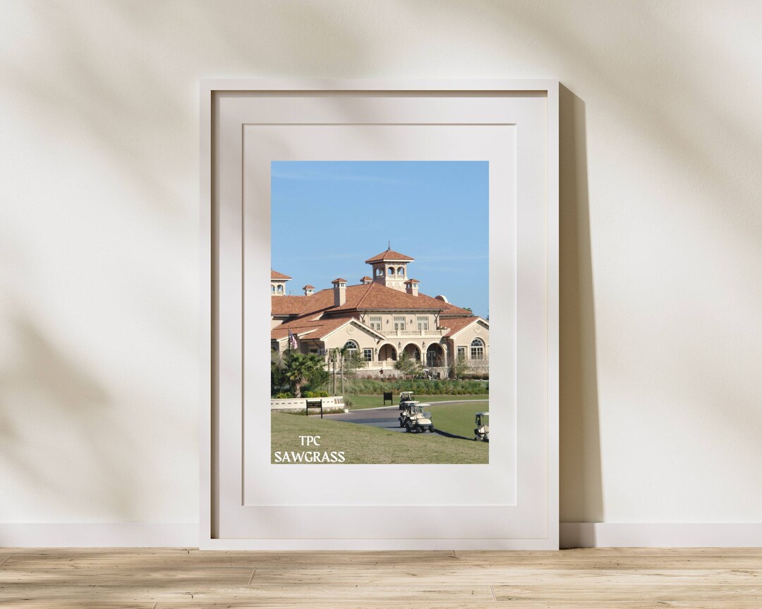PRINTABLE TPC SAWGRASS Poster Sawgrass Golf Art Downloadable - Etsy