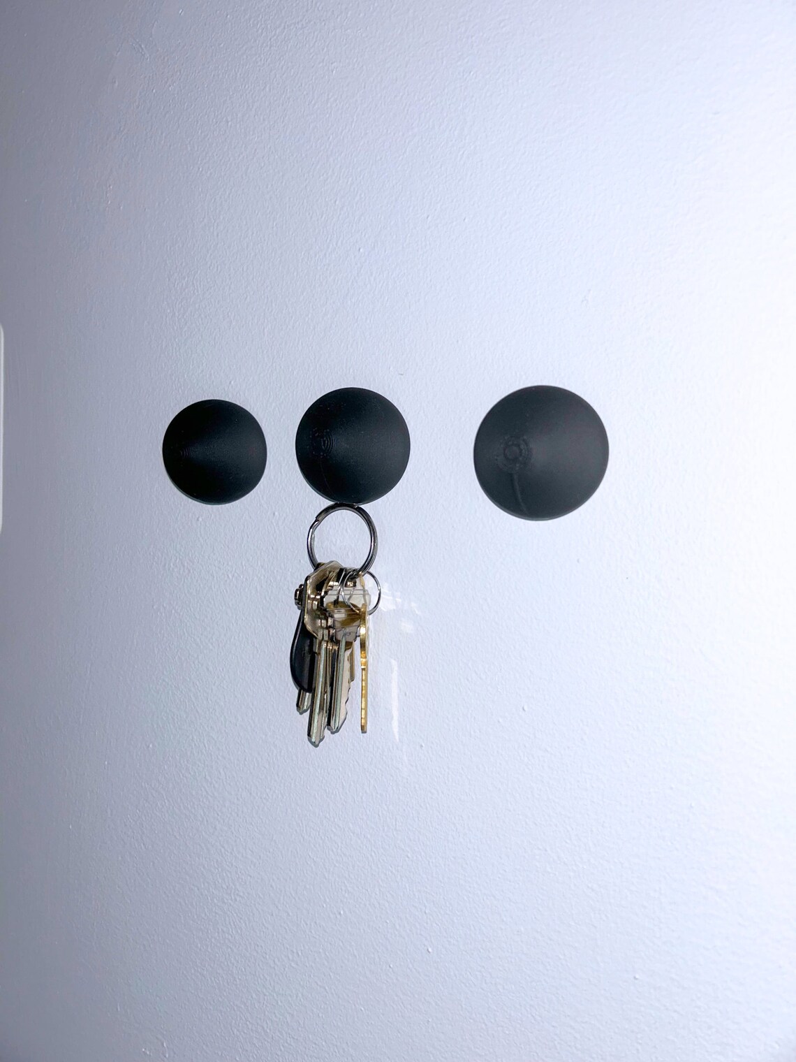 Minimalist Key Holder set of 3 Magnetic and Spherical Key Rack and Key ...