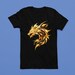 Gold Dragon T-shirt for Fantasy Lovers, Dragon Lover Gift, Mythical ...