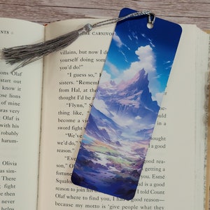 Beautiful Mountains in Fantasy Style Metal Bookmarks, Bookmark With ...