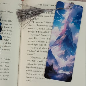 Beautiful Mountains in Fantasy Style Metal Bookmarks, Bookmark With ...