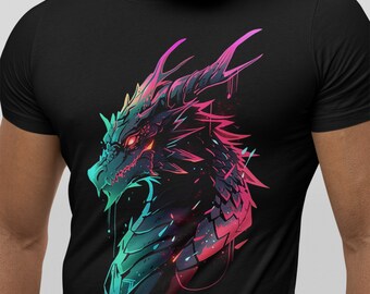 Gold Dragon T-shirt for Fantasy Lovers, Dragon Lover Gift, Mythical ...