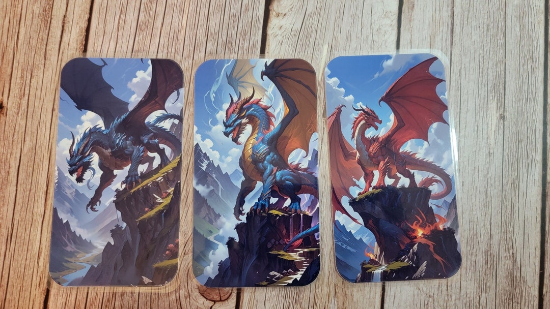 Dragon Laminated Bookmark for Fantasy Readers - Handmade and Unique ...