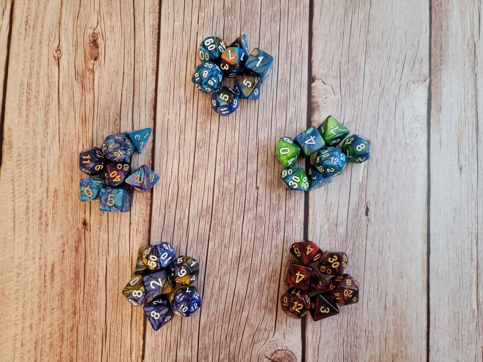 Fire Dragon D20 Dice Tray, Foldable Hexagon Velvet Dice Tray Only the ...