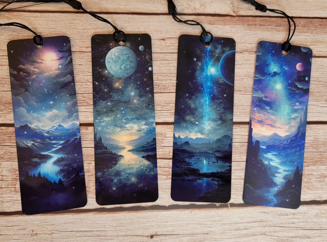 Beautiful Celestial Fantasy Night Sky Bookmarks for Fantasy Readers ...