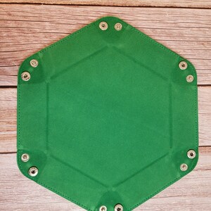 Fire Dragon D20 Dice Tray, Foldable Hexagon Velvet Dice Tray Only the ...